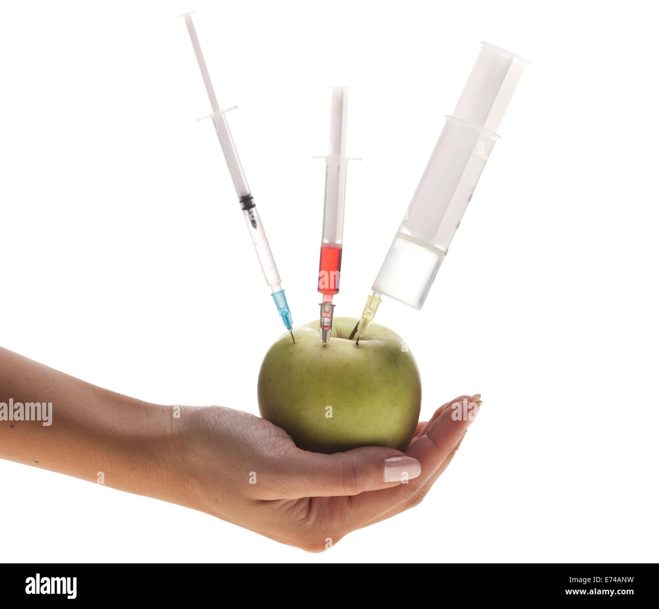 Apple injection hi-res stock photography and images - Alamy