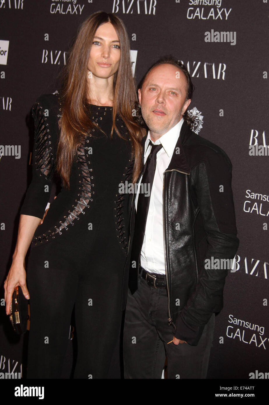New York, New York, USA. 5th Sep, 2014. JESSICA MILLER and LARS ULRICH ...