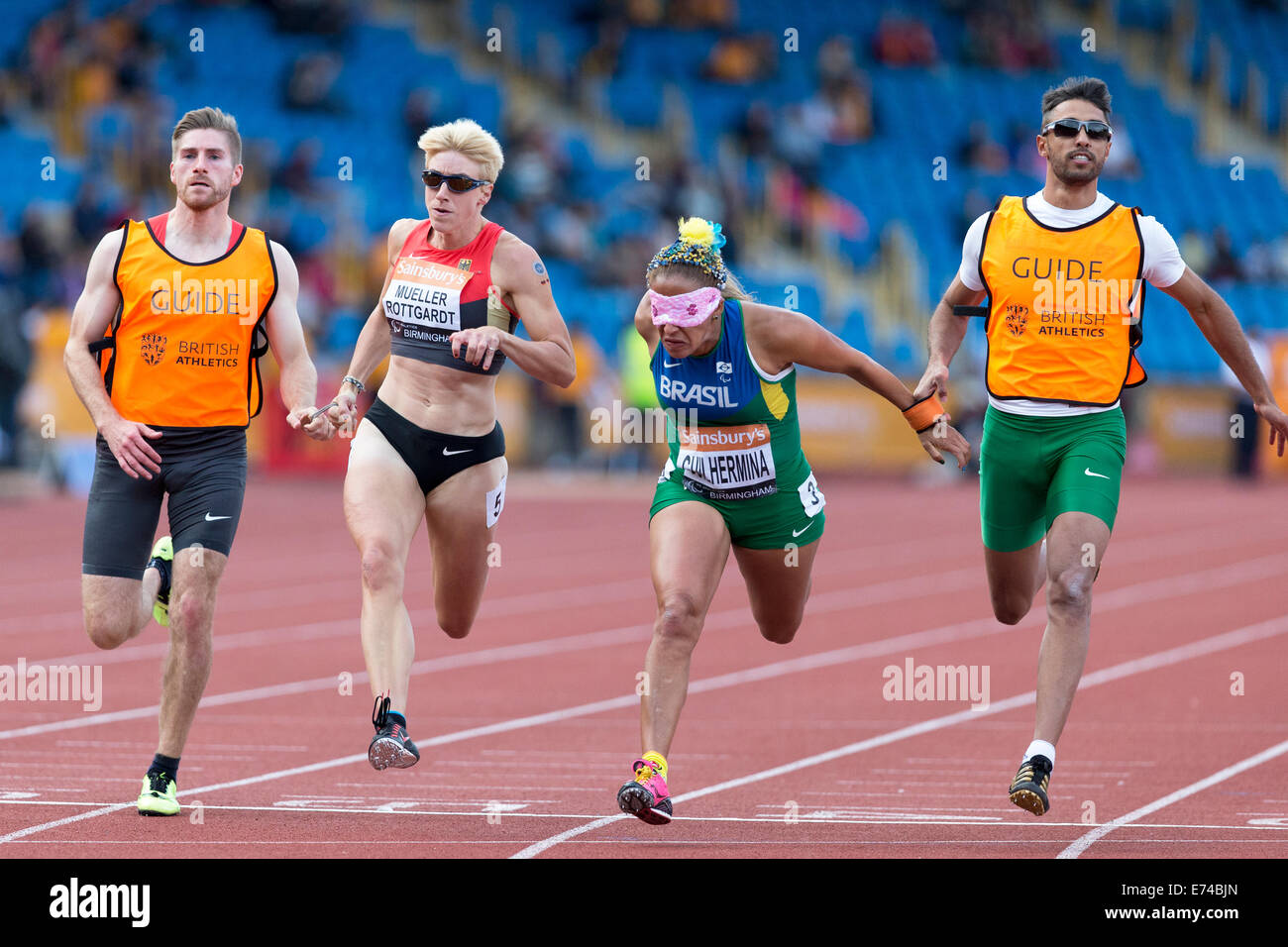 , Women's 100m T11-12, 2014 IPC Sainsbury's Birmingham Grand Prix ...