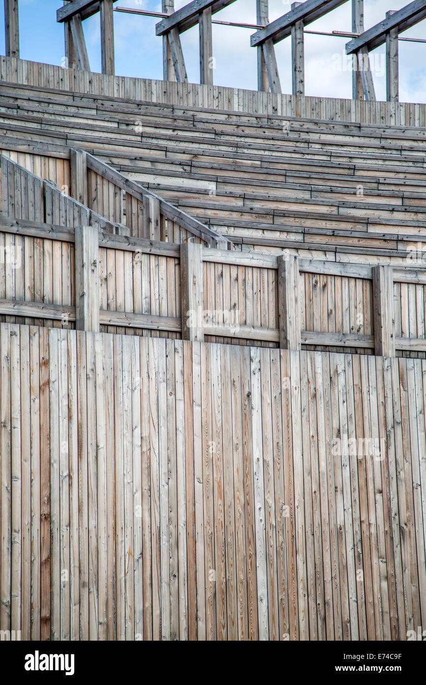 Wooden stadium seating hi-res stock photography and images - Alamy