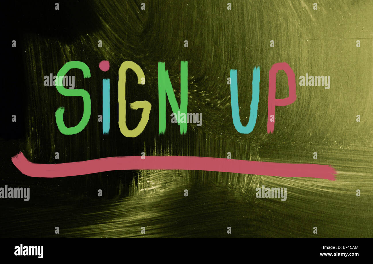 Account signup hi-res stock photography and images - Alamy