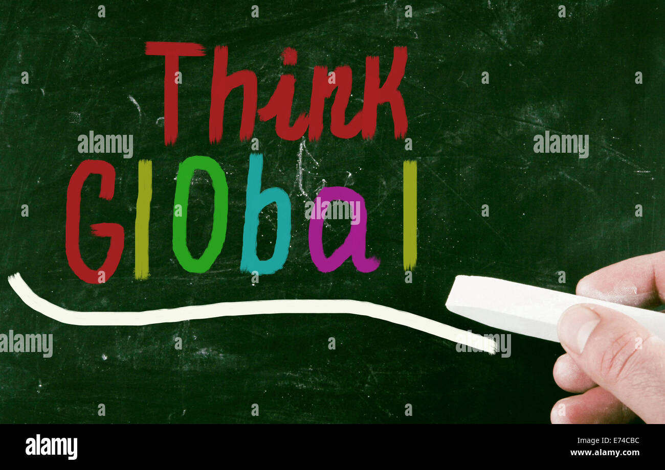 Think global hi-res stock photography and images - Alamy