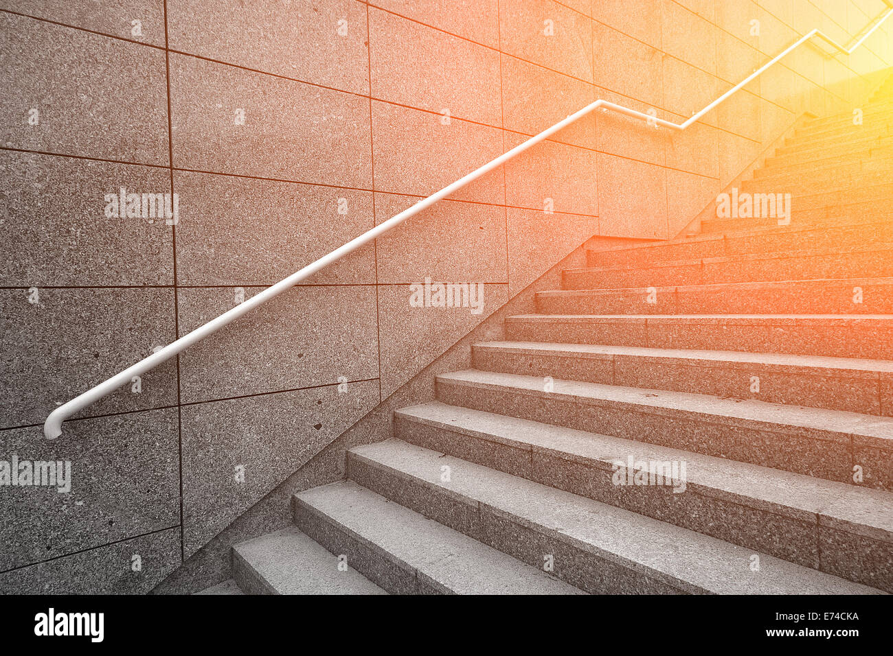 Modern concrete stairs Stock Photo - Alamy