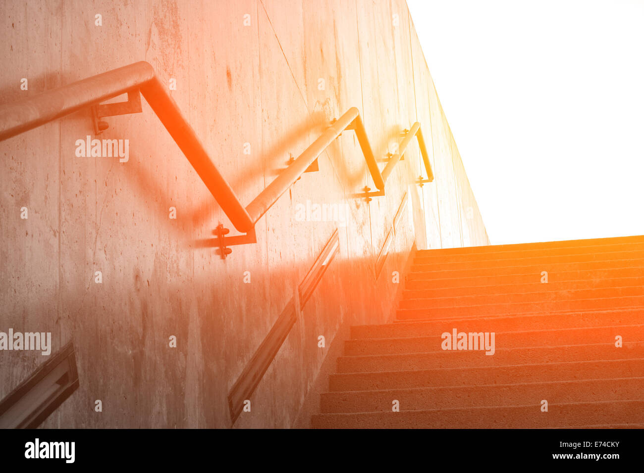 Modern concrete stairs Stock Photo - Alamy