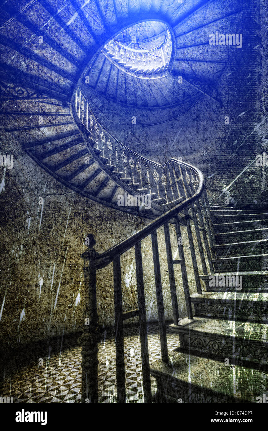 Old classic staircase in retro style Stock Photo - Alamy