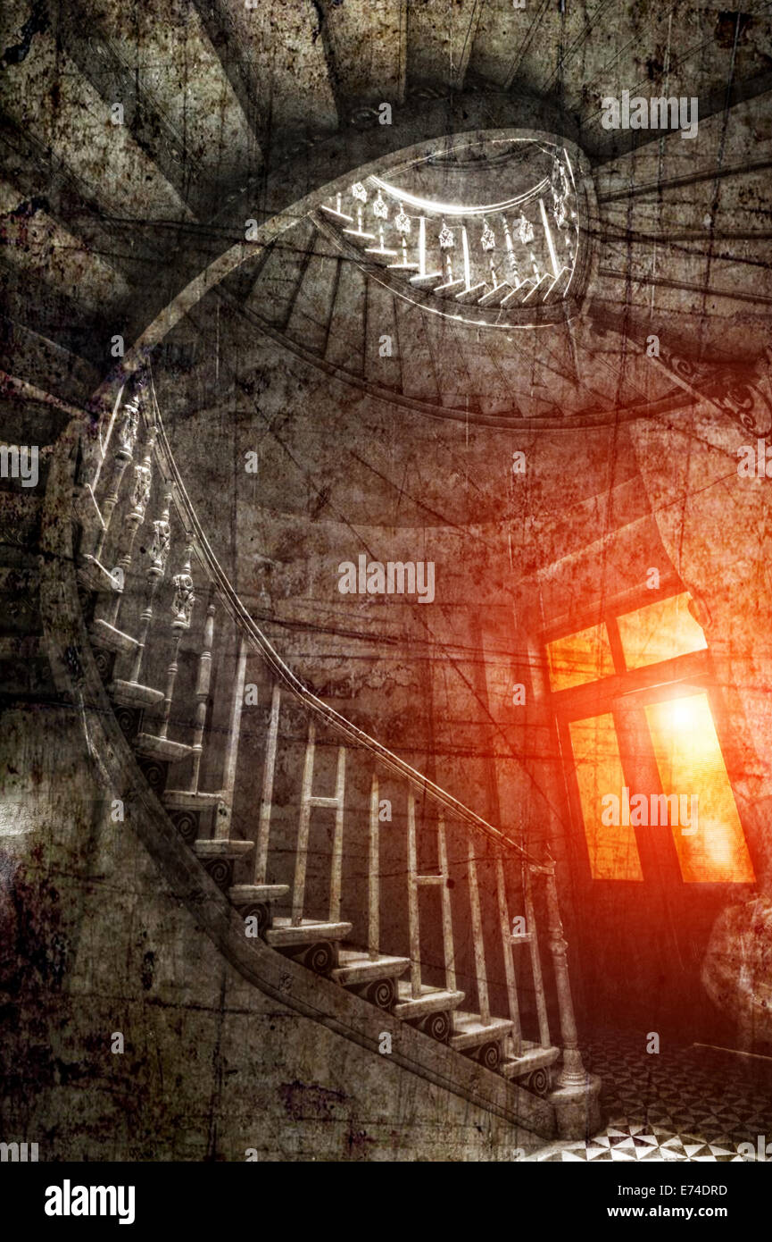 Old spiral staircase hi-res stock photography and images - Alamy