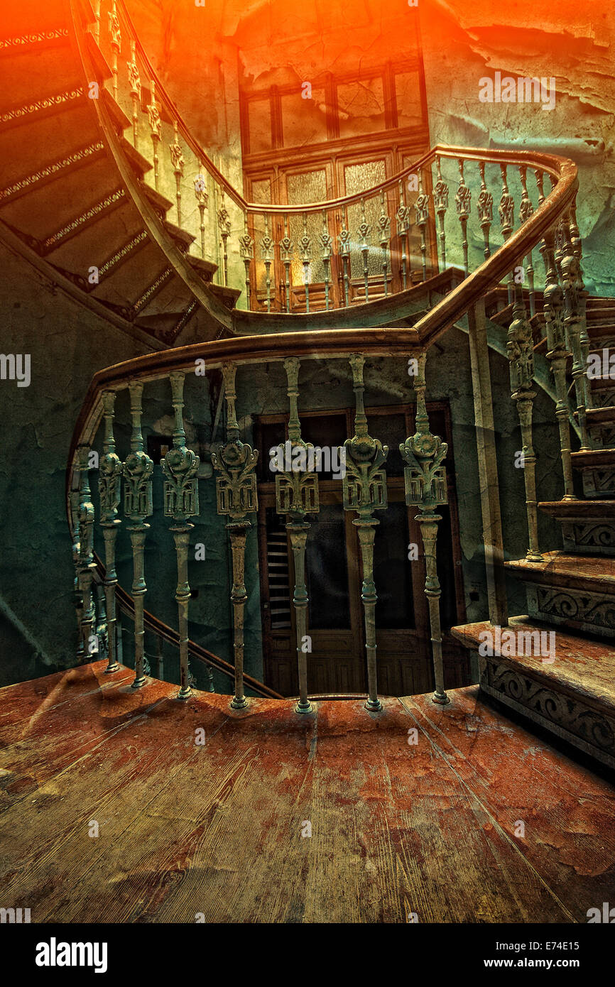 Old stairs retro style Stock Photo - Alamy