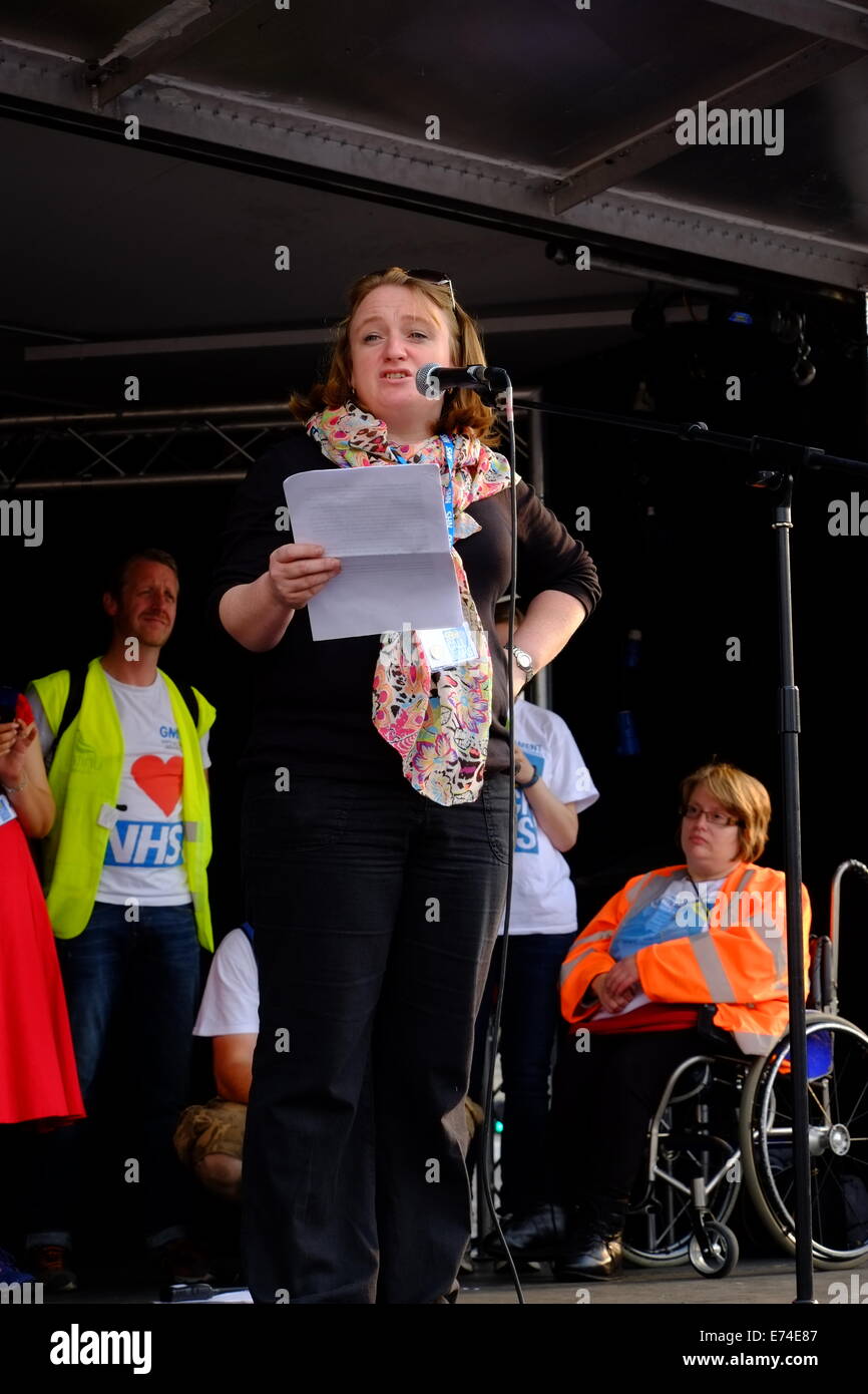 London, UK. 6th September, 2014. Joanna Adams ,999 Call for NHS founder ...