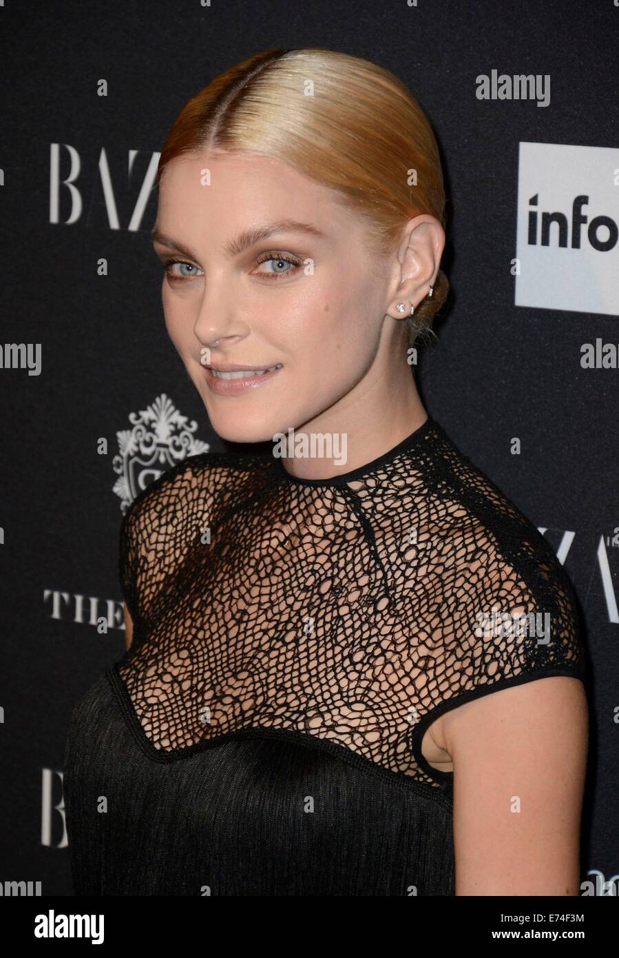 New York, NY, USA. 5th Sep, 2014. Jessica Stam at arrivals for Harper's ...