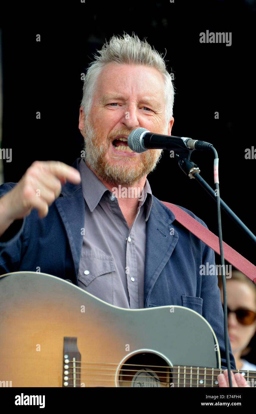 Billy Bragg, singer and left-wing campaigner. London, UK. 6th September ...