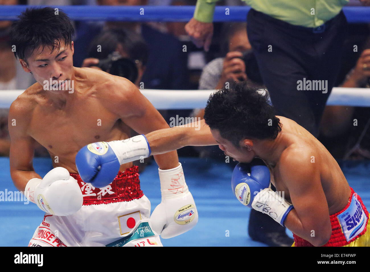 Yoyogi 2nd Gymnasium, Tokyo, Japan. 5th Sep, 2014. Naoya Inoue (JPN ...