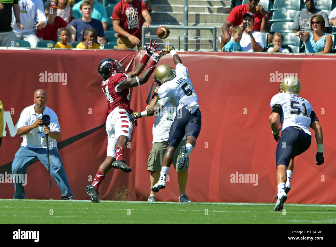 Philadelphia, Pennsylvania, USA. 6th Sep, 2014. Temple Owls wide ...