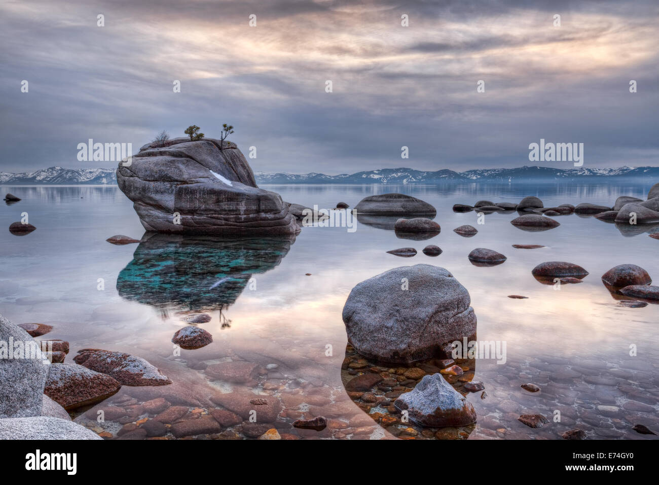 Bonsai Rock Lake Tahoe Stock Photo - Alamy