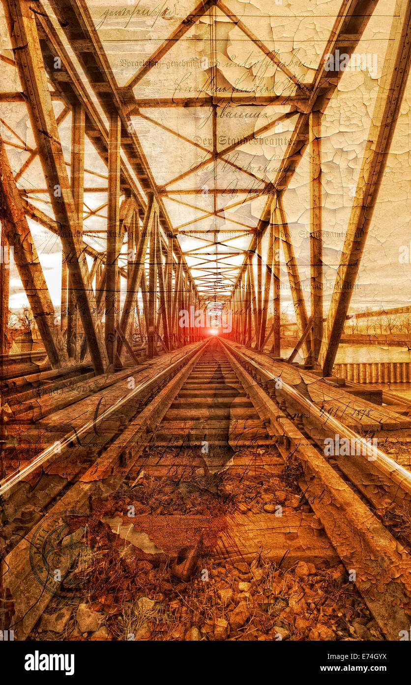 Old railroad bridge hi-res stock photography and images - Alamy
