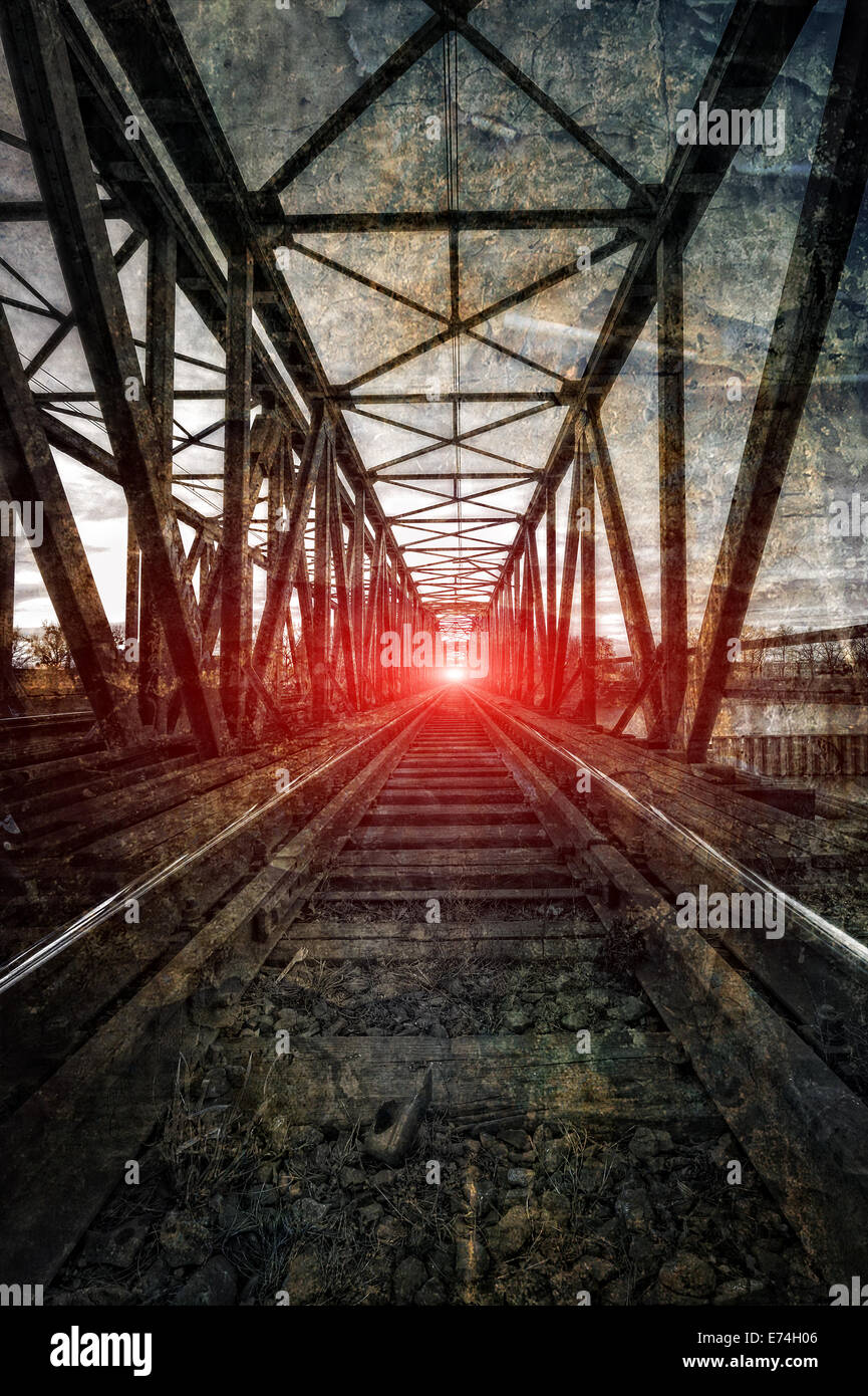 Old railroad bridge hi-res stock photography and images - Alamy