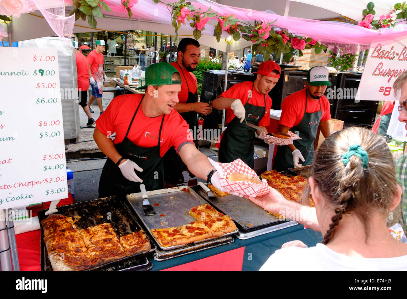 Pizza booth hi-res stock photography and images - Alamy