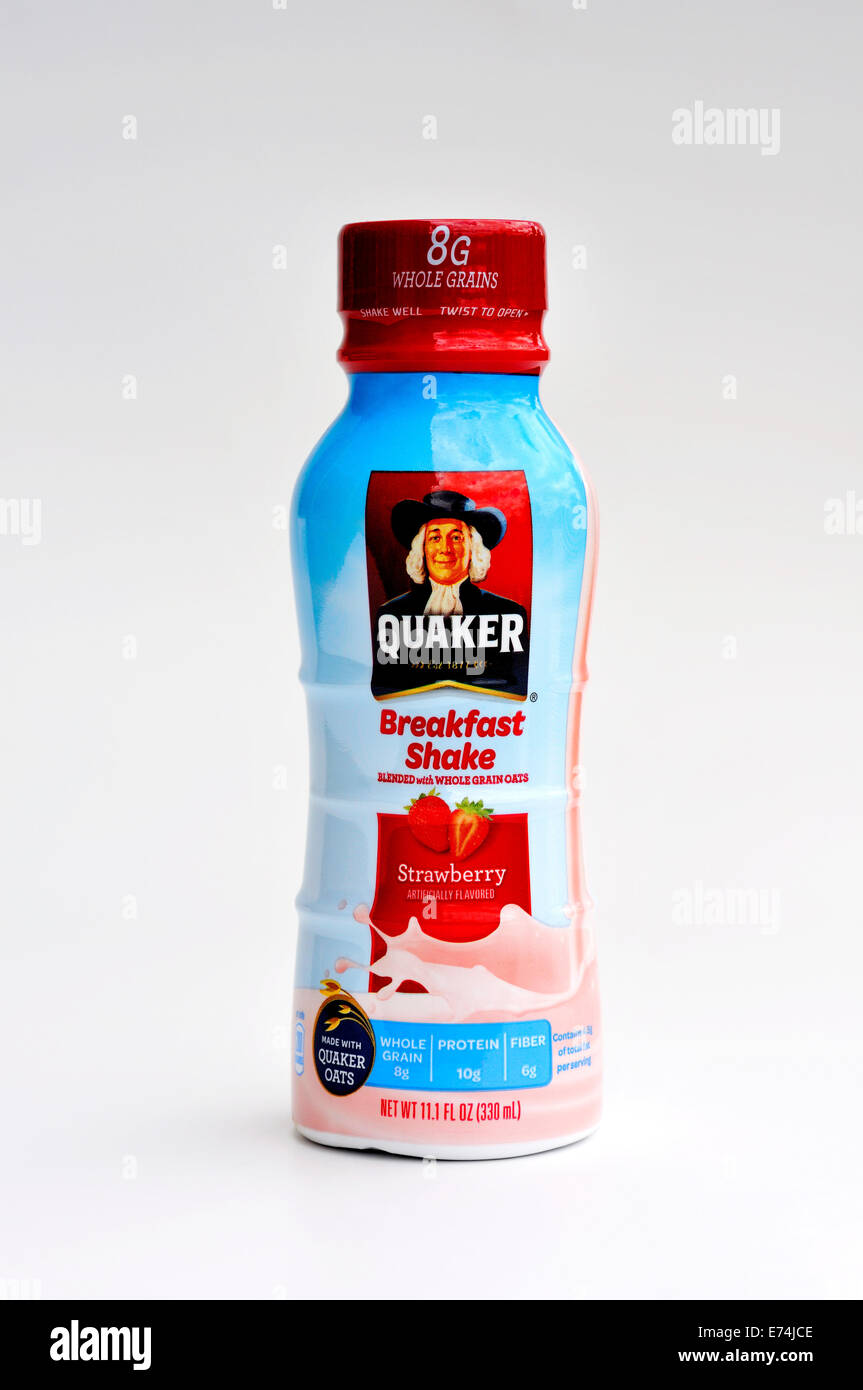 Quaker breakfast shake Stock Photo - Alamy