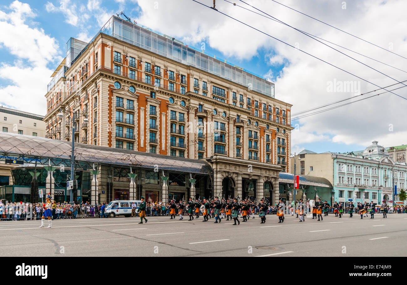 Moscow, Russia. Saturday, Sept. 6, 2014. The Moscow City Day is ...