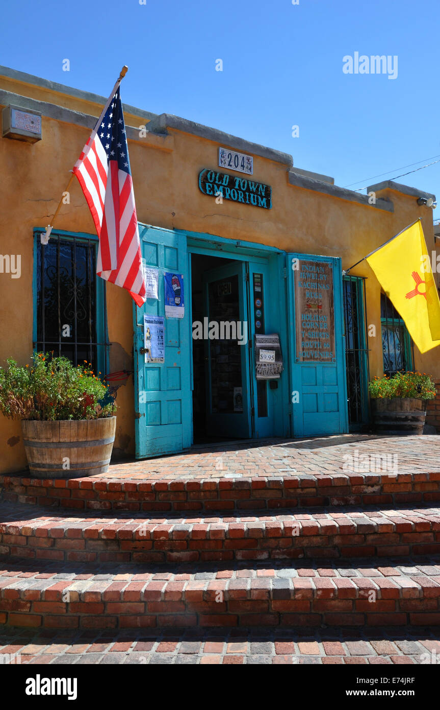 Souvenir shop in historic downtown Albuquerque, New Mexico, USA Stock ...