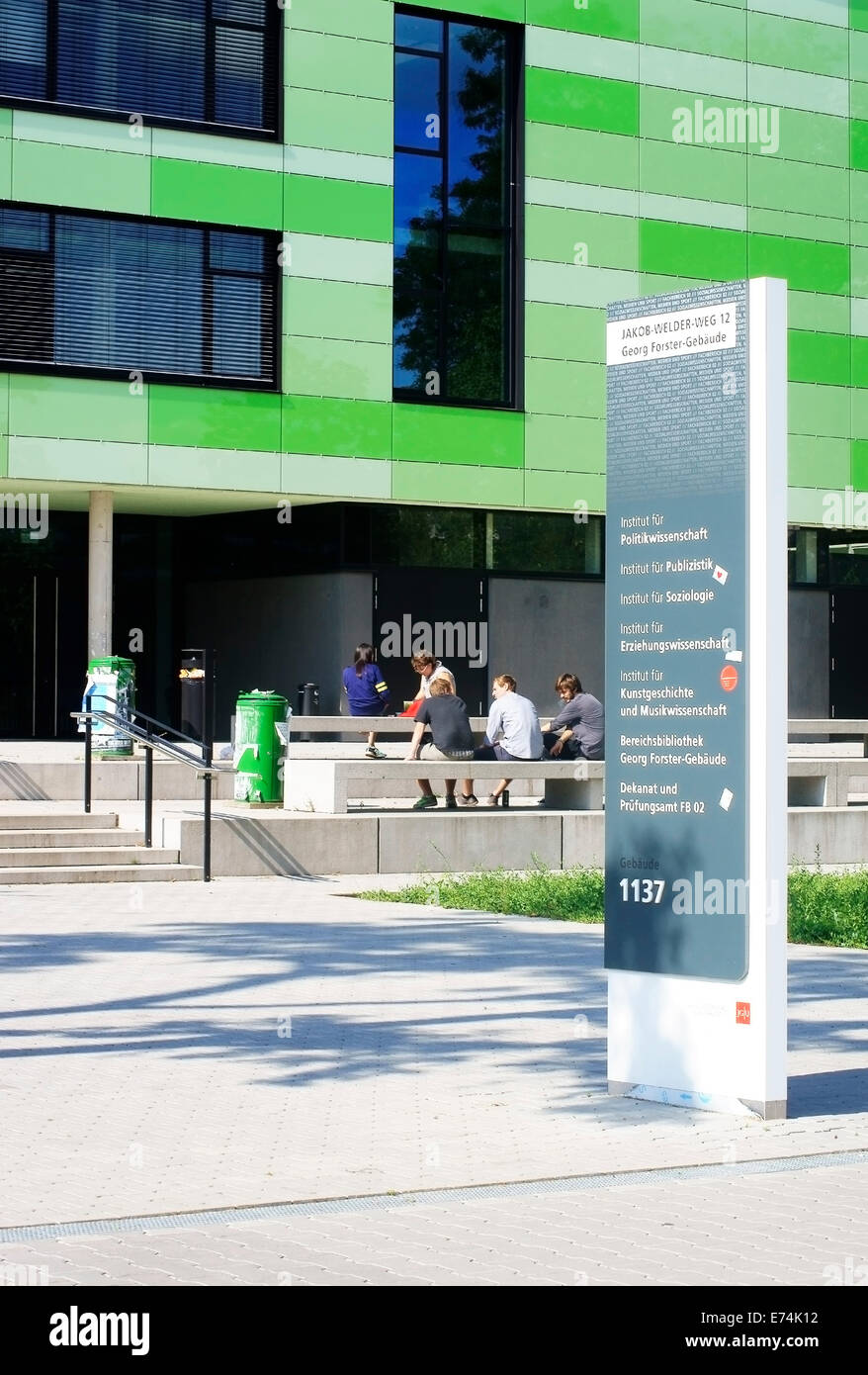 Georg-Forster-building University Mainz Stock Photo - Alamy