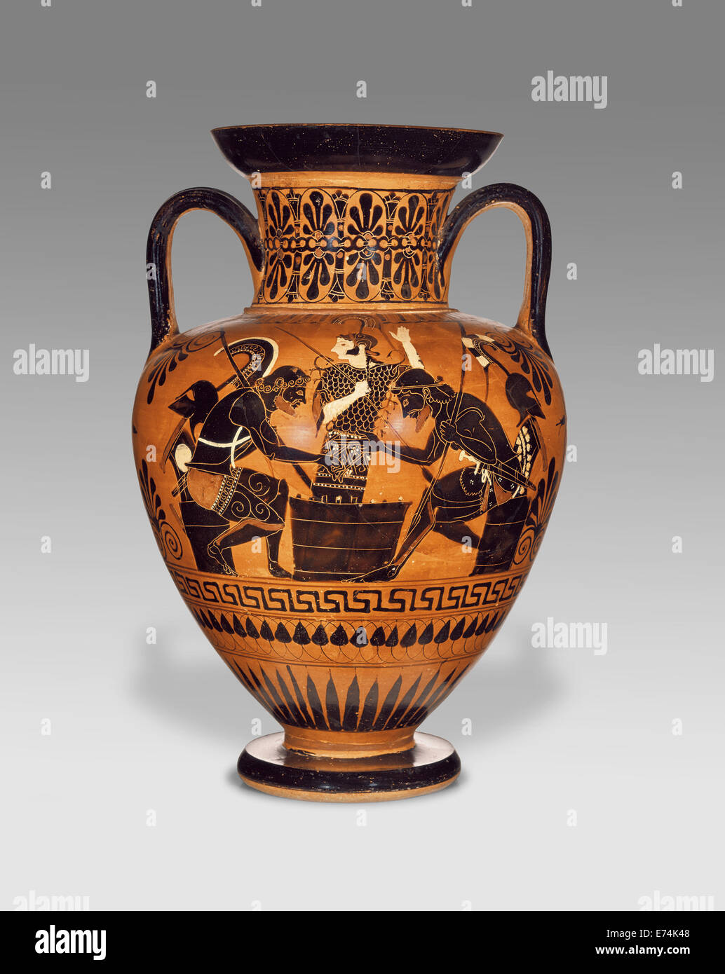 Attic Black-Figure Neck Amphora; Near Medea Group, Greek (Attic ...