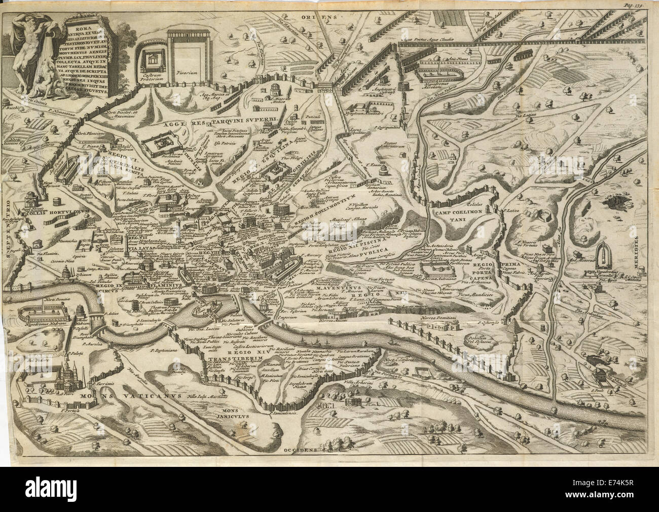 Map of rome hi-res stock photography and images - Alamy