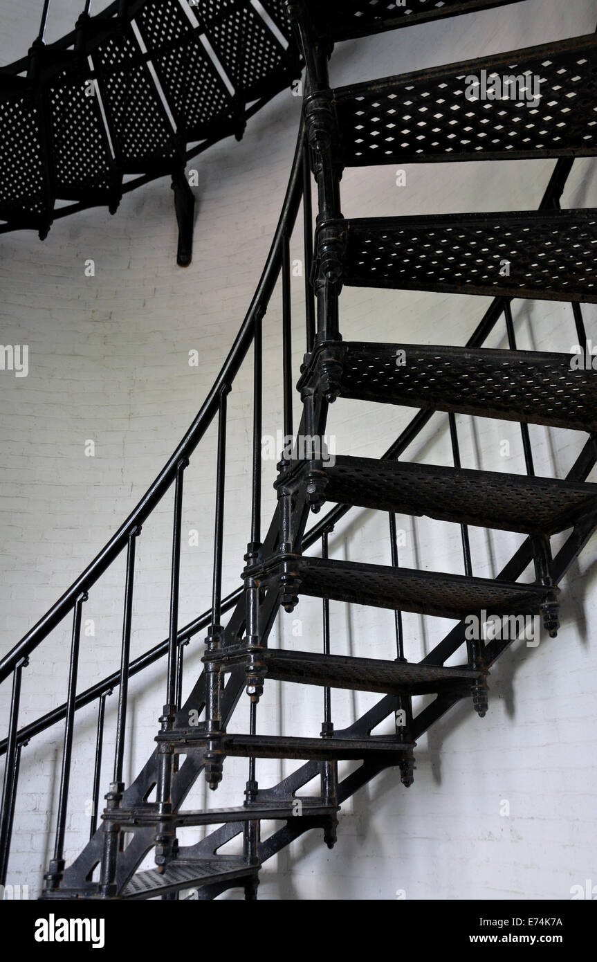 Staircase inside the lighthouse, St. Augustine, Florida, USA Stock ...
