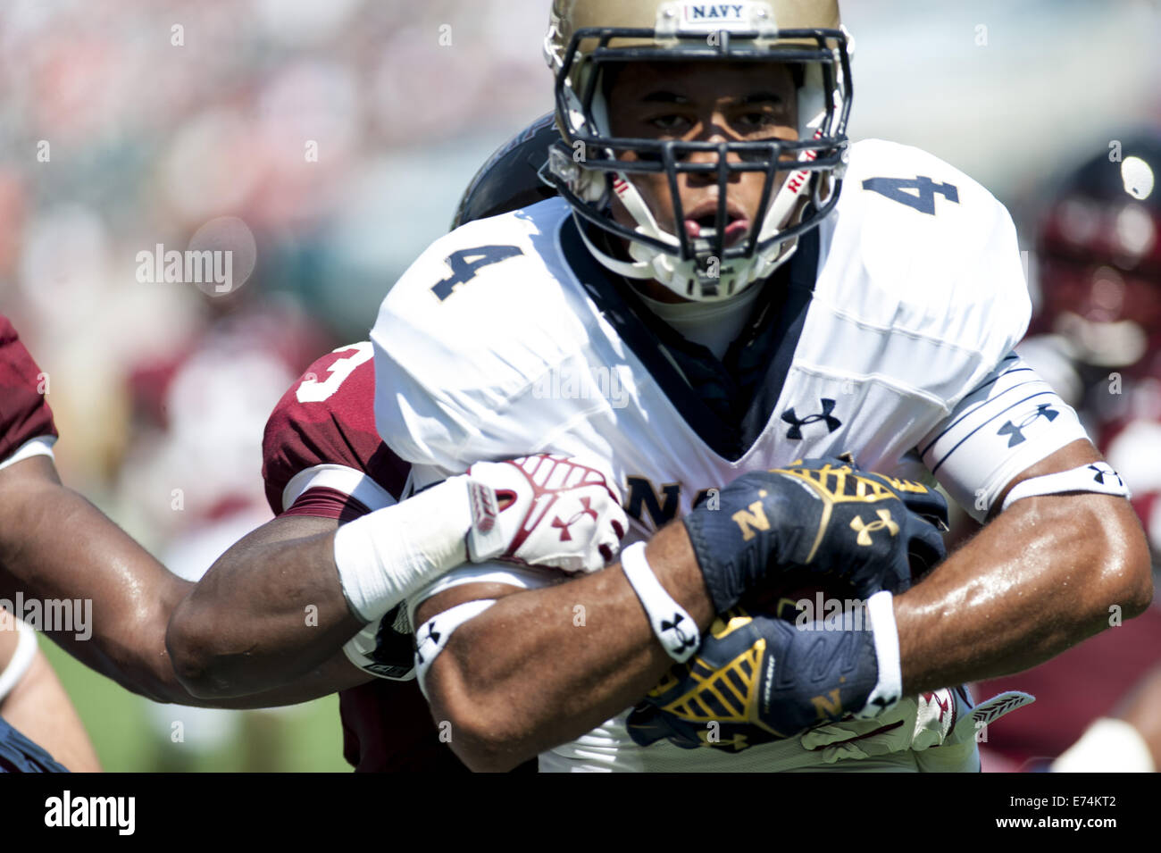 Philadelphia, Pennsylvania, USA. 6th Sep, 2014. Navy WR, JAMIR TILLMAN ...