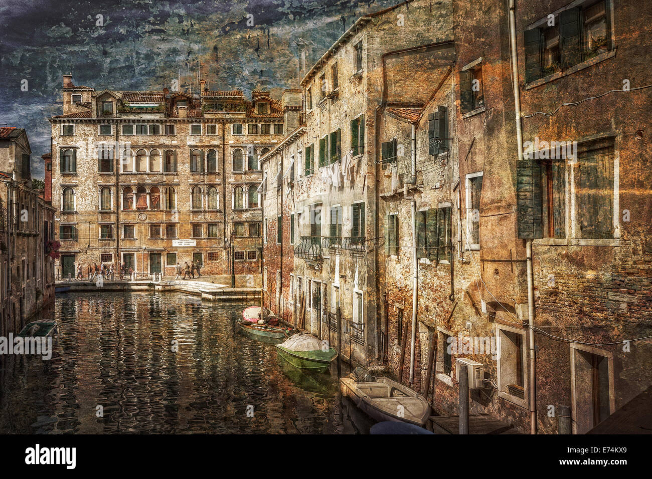 Venetian architecture in the retro style Stock Photo - Alamy