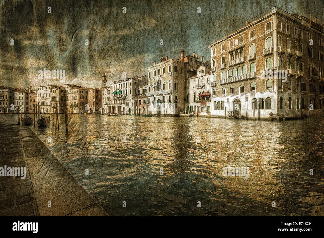 Venetian architecture in the retro style Stock Photo - Alamy