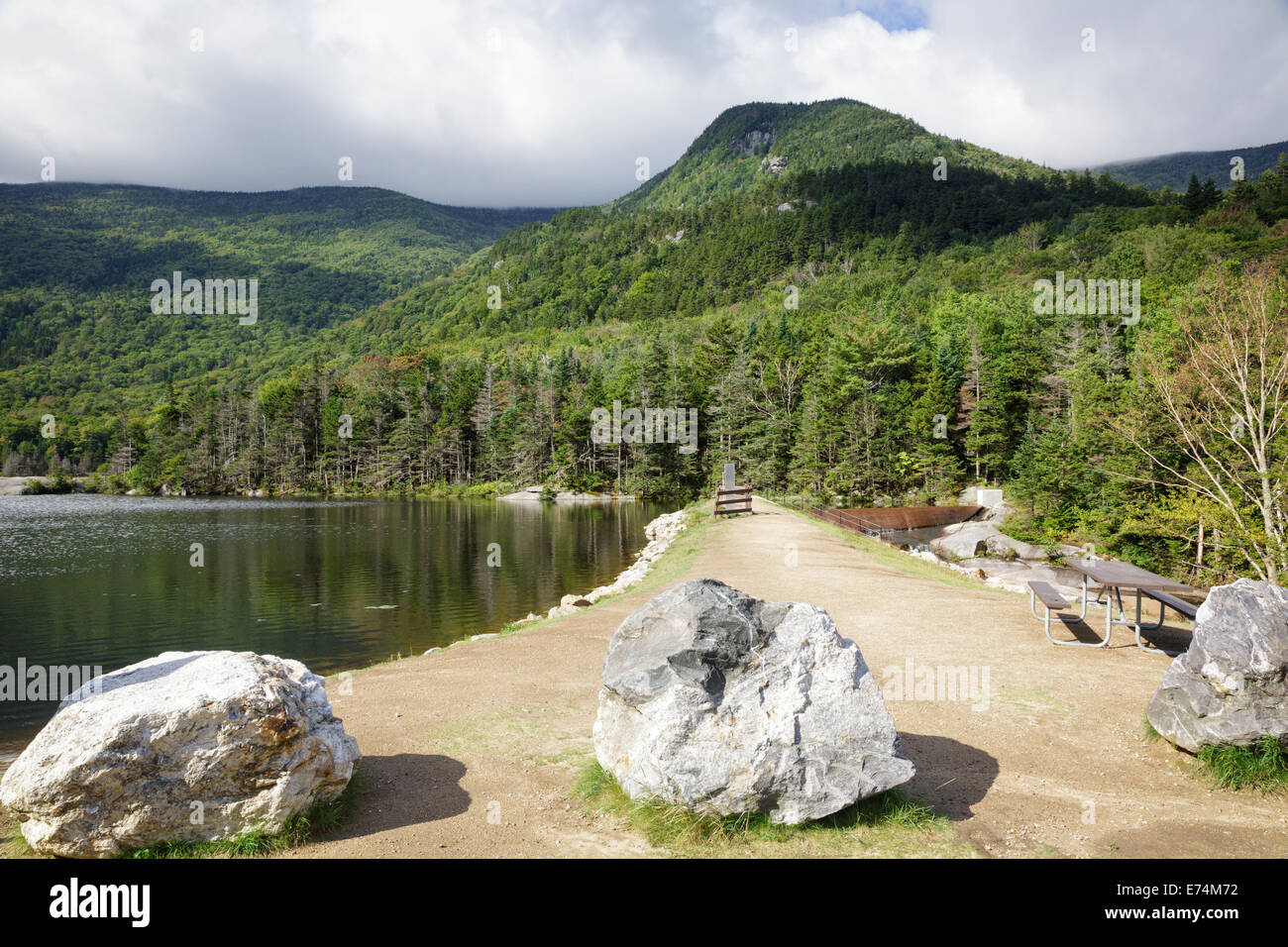Mount Blue from Beaver Pond in Kinsman Notch of the White Mountains ...