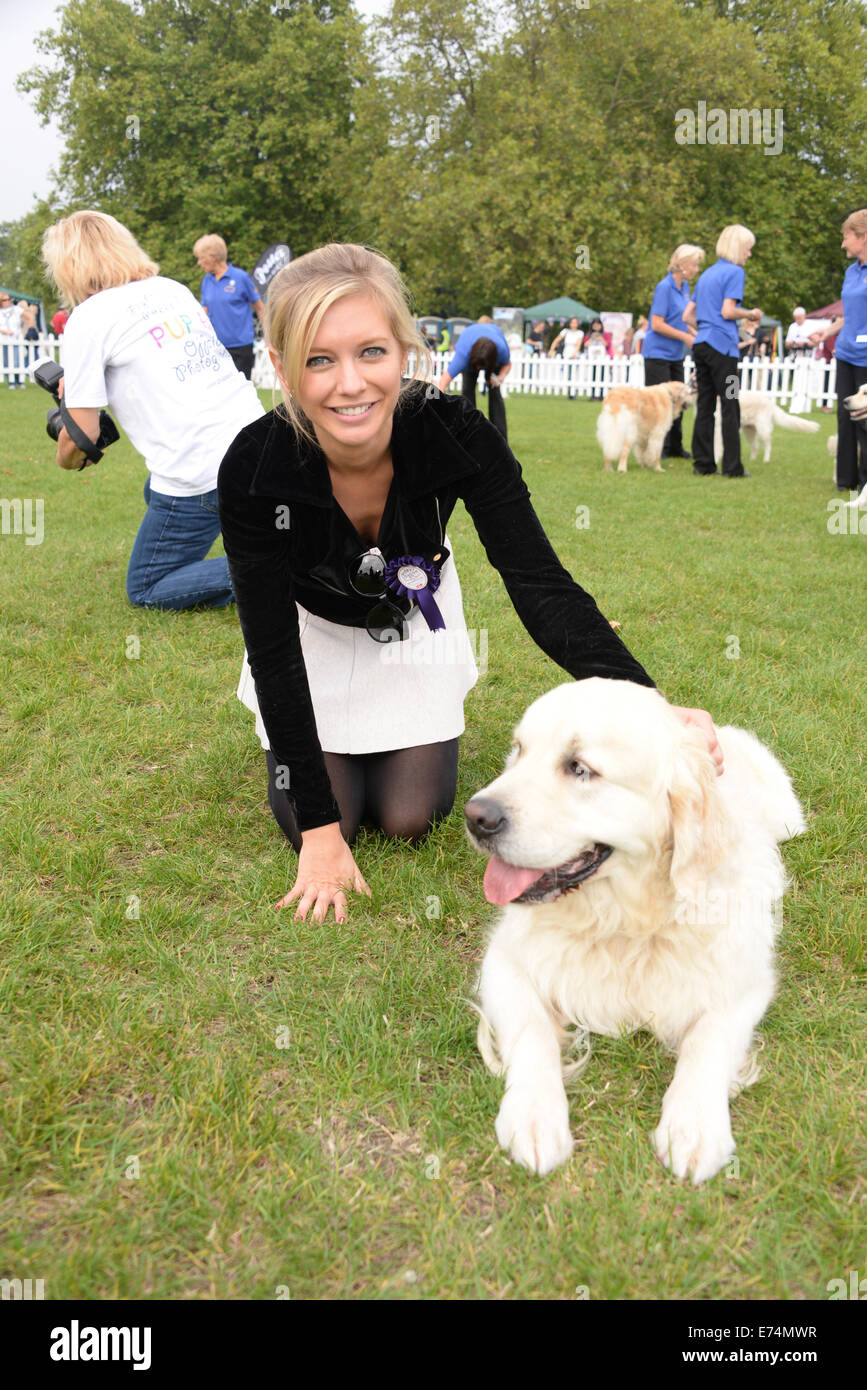 London, UK. 6th Sep, 2014. Rachel Riley attends the Pup Aid, the Puppy ...