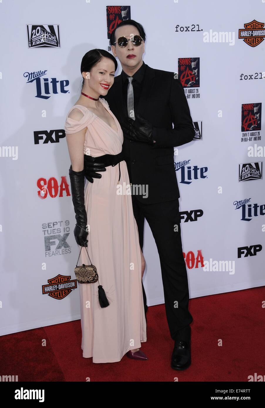 Los Angeles, CA, USA. 6th Sep, 2014. Marilyn Manson at arrivals for ...