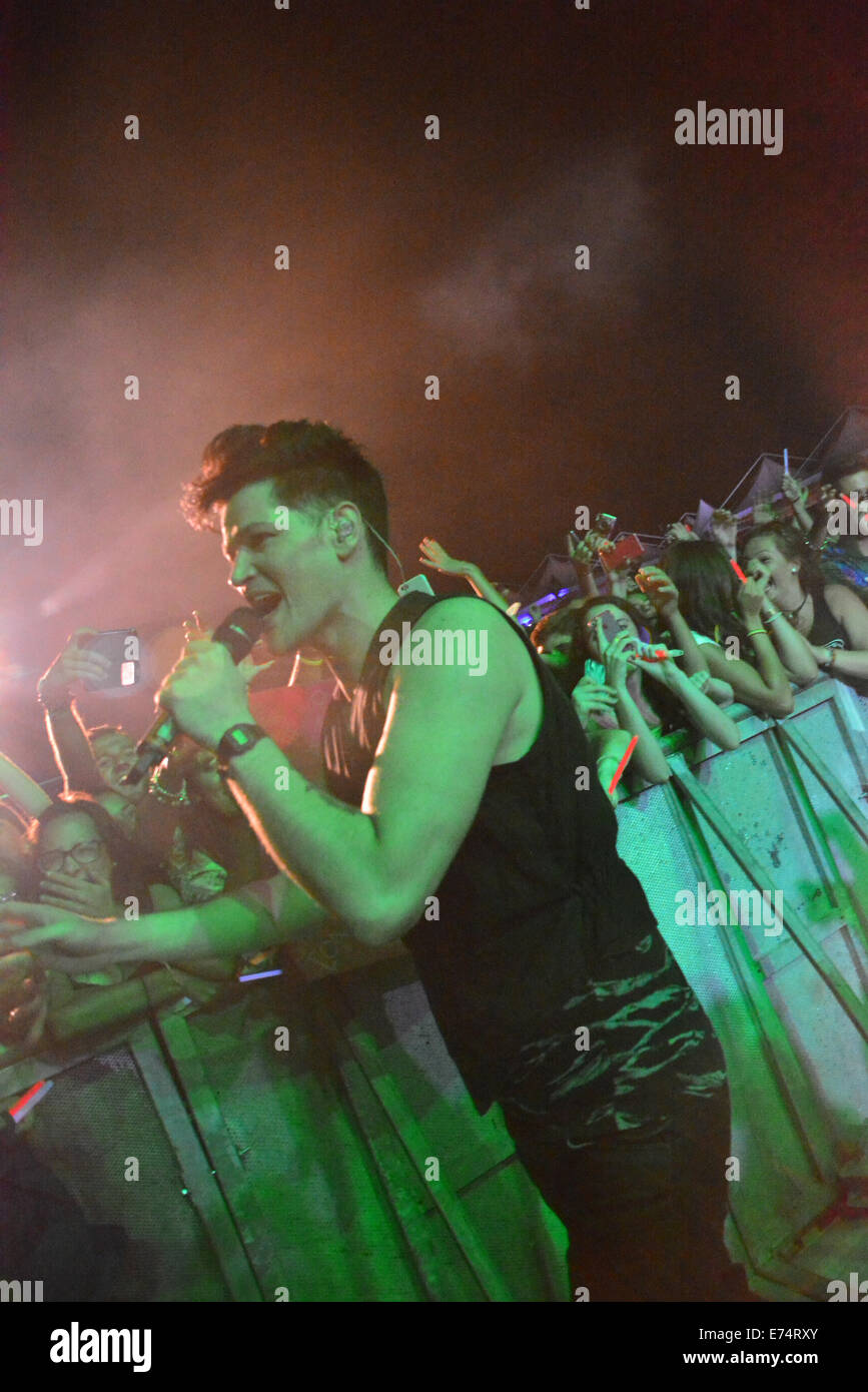 Gibraltar. 6th Sep, 2014. The International band The Script led by ...