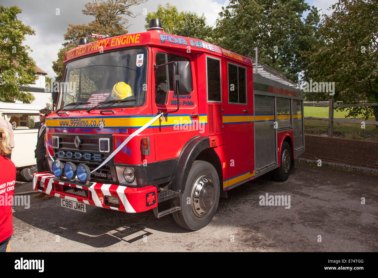Party Fire engine Stock Photo - Alamy