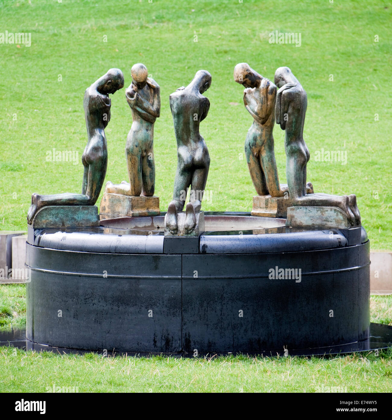 "Fountain of Kneeling Youths" bronze sculpture in Ghent, Belgium by ...