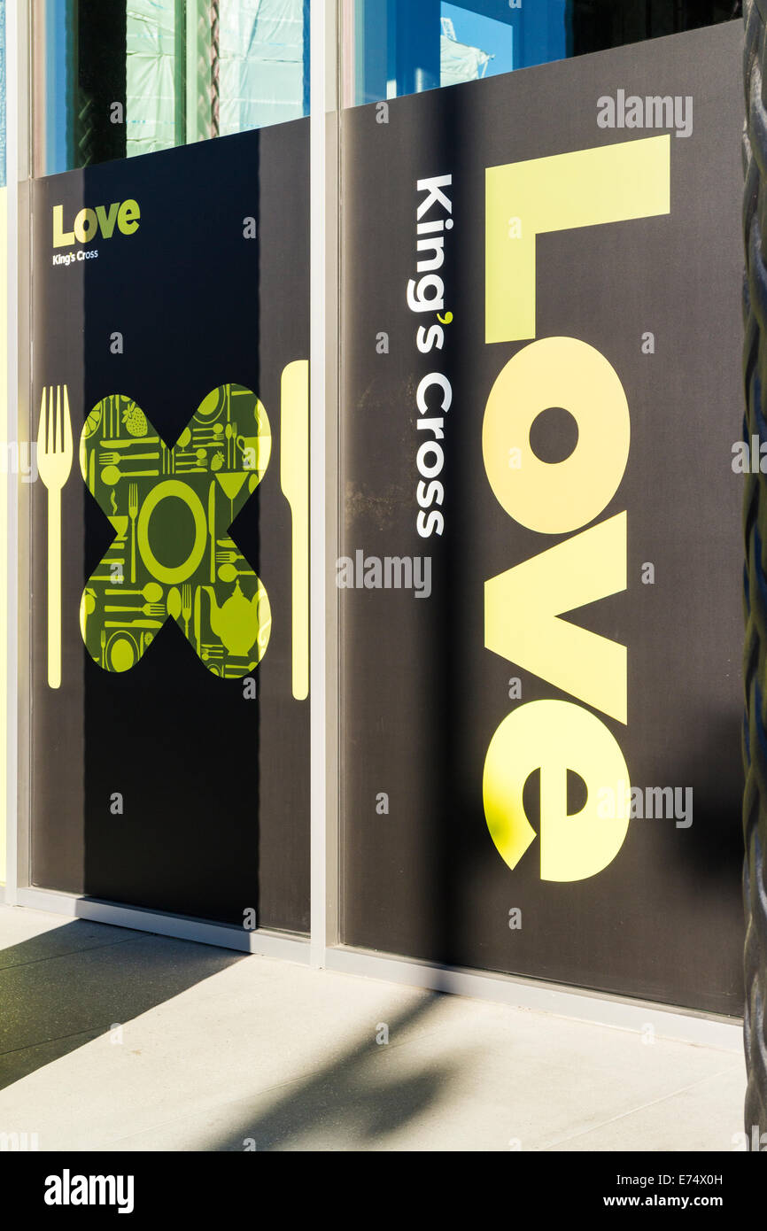 Love King's Cross sign - London Stock Photo - Alamy