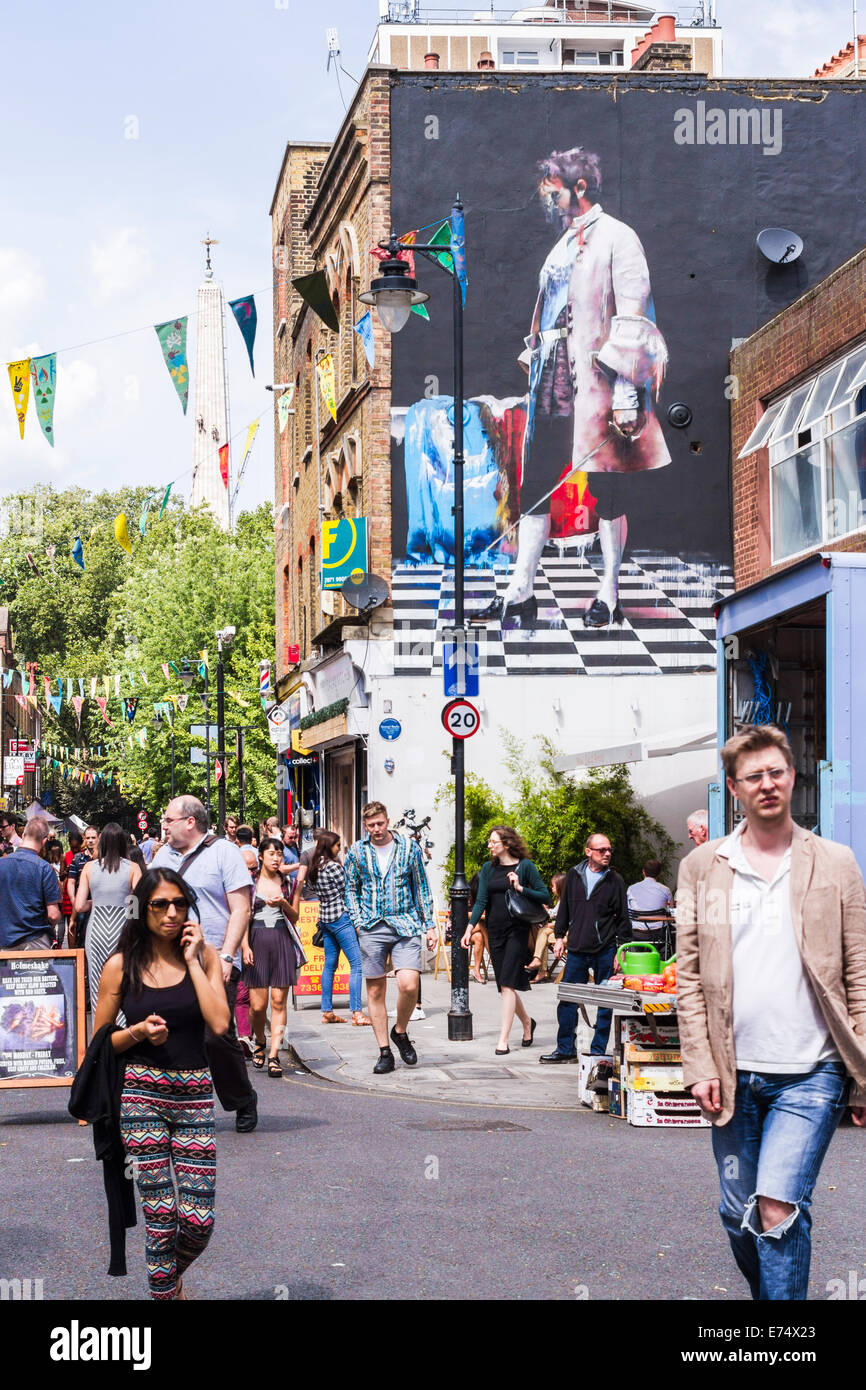 Whitecross street food market - London Stock Photo - Alamy