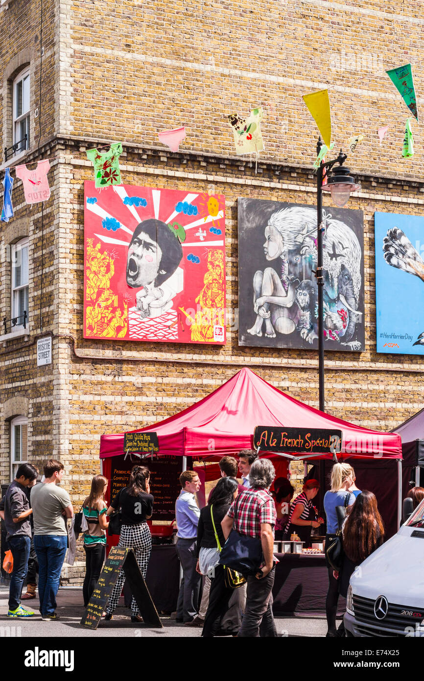 Whitecross street food market - London Stock Photo - Alamy