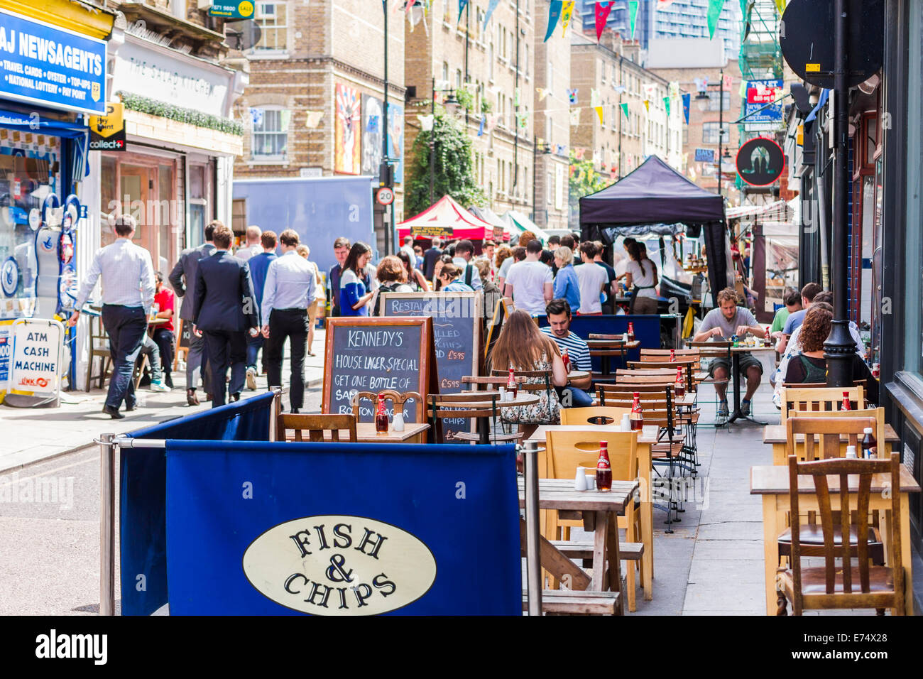 Whitecross street food market - London Stock Photo - Alamy