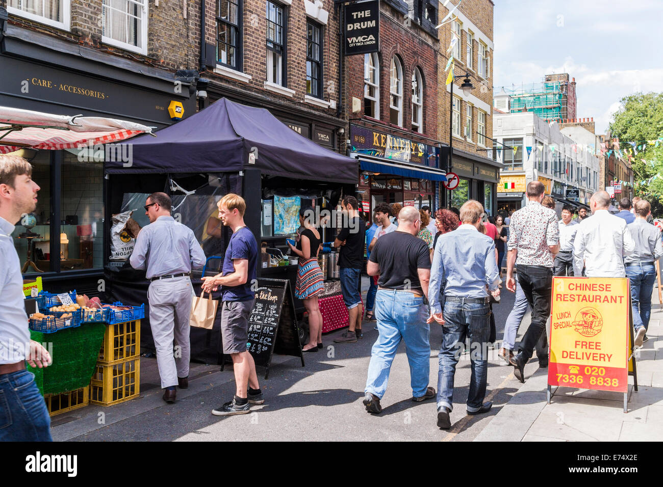 Whitecross street food market - London Stock Photo - Alamy