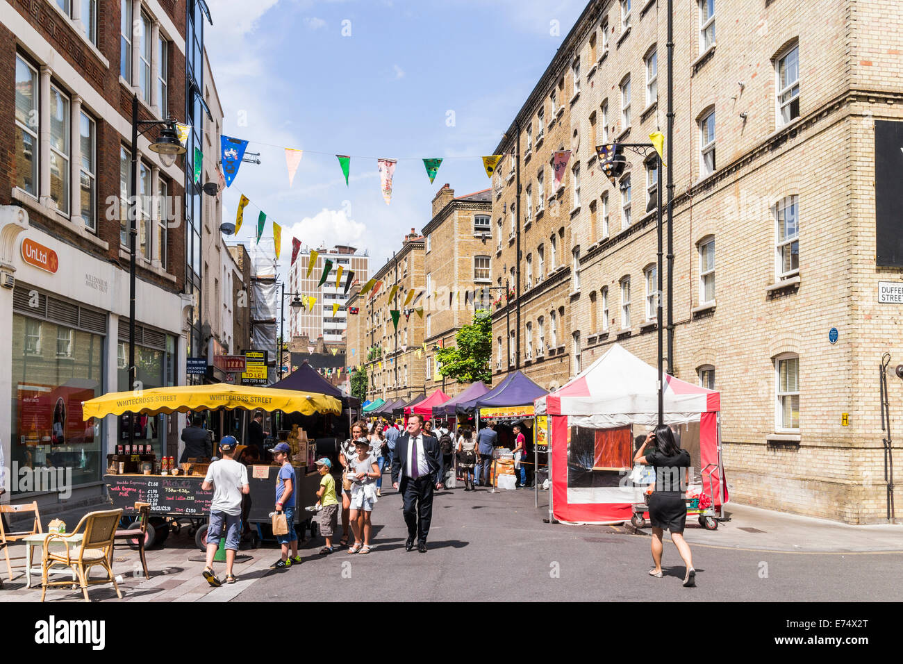 Whitecross street food market - London Stock Photo - Alamy
