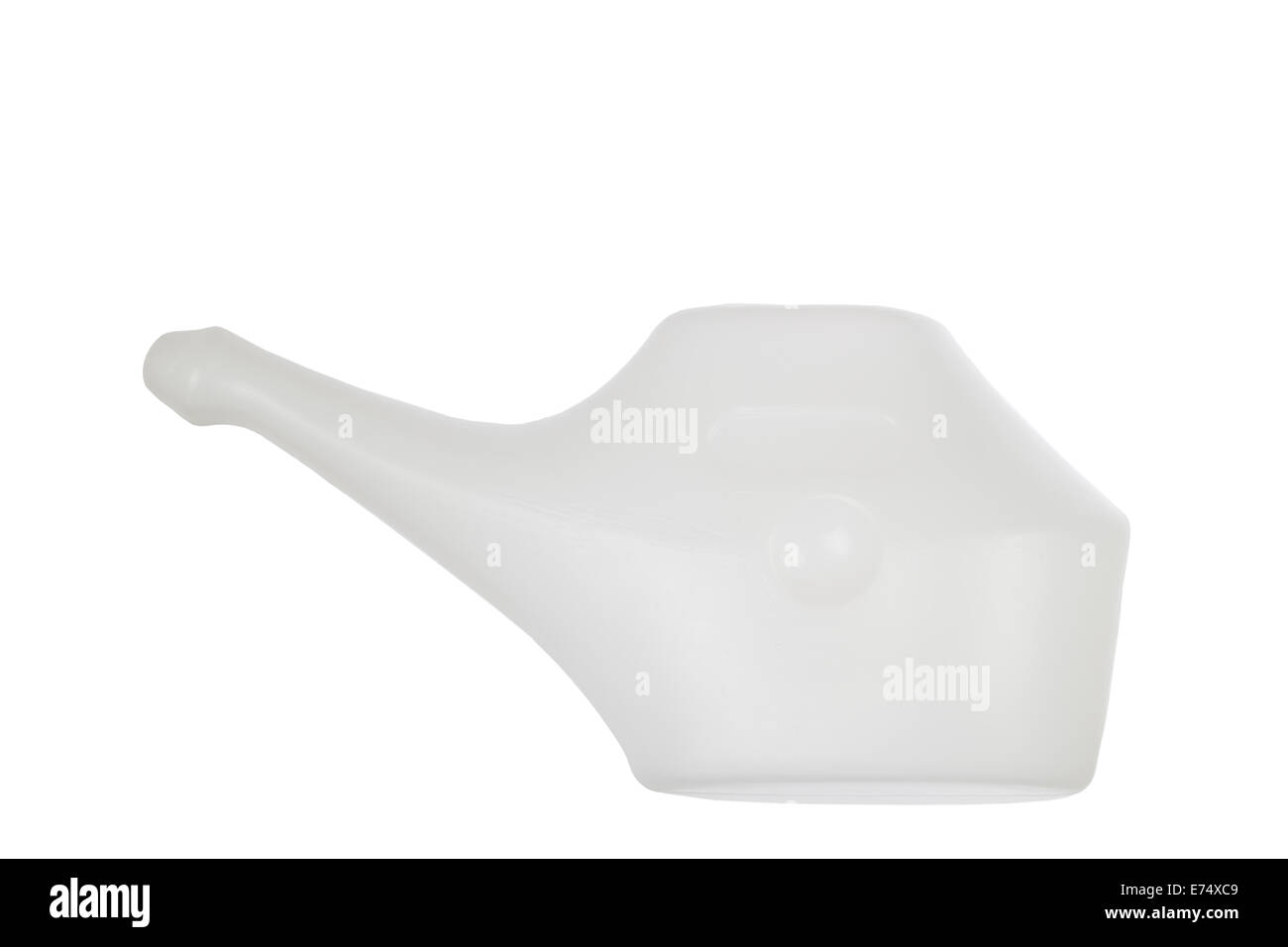 Plastic neti pot on a white background Stock Photo - Alamy