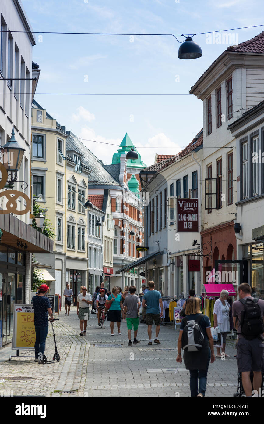 Bergen street scene, Norway Stock Photo - Alamy