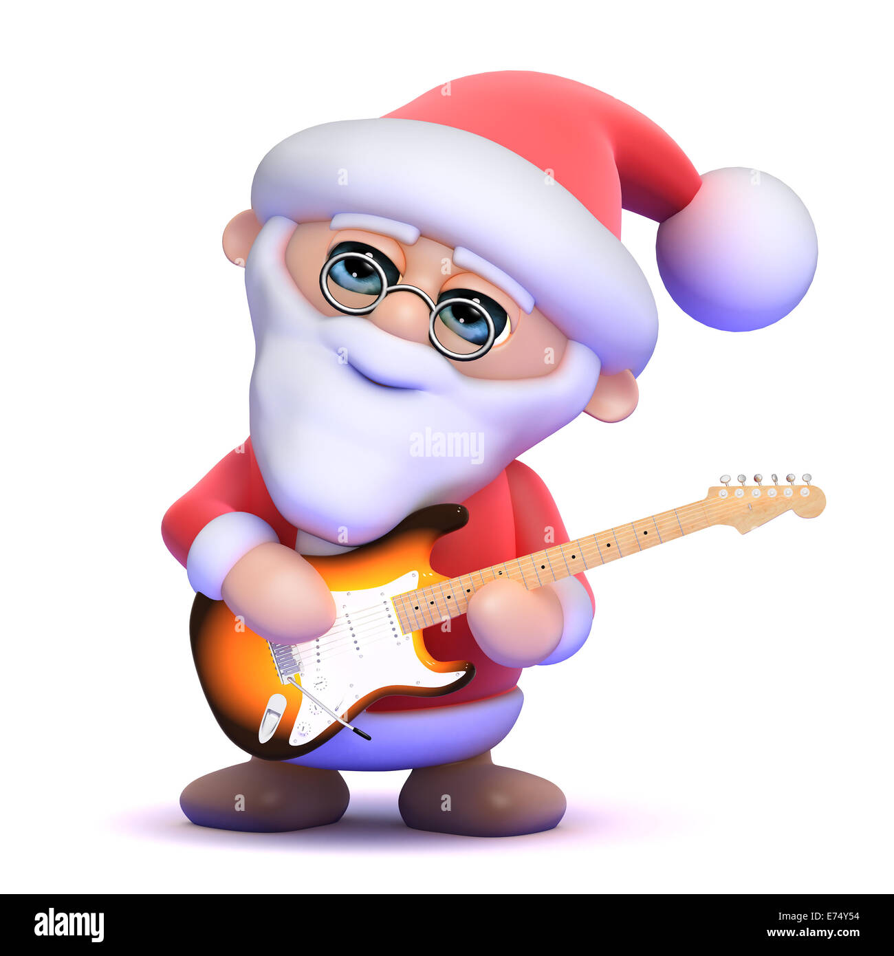 Santa claus playing electric guitar hi-res stock photography and images ...