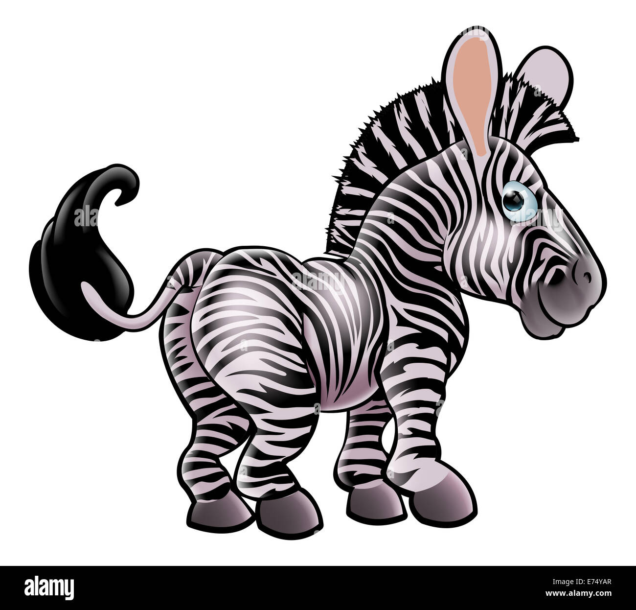 Zebra cartoon clipart hi-res stock photography and images - Alamy