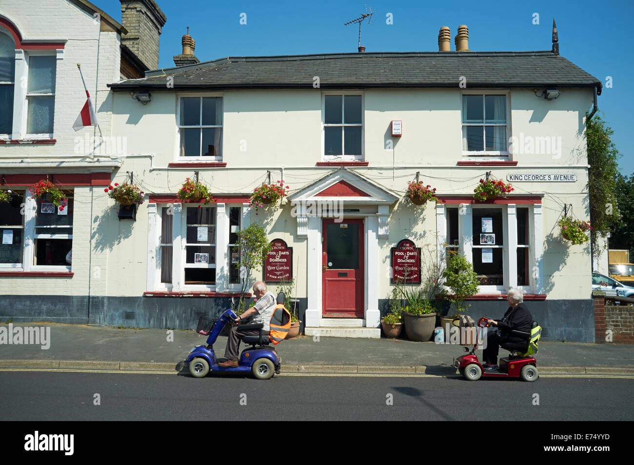The Crown pub Leiston Suffolk UK Stock Photo - Alamy