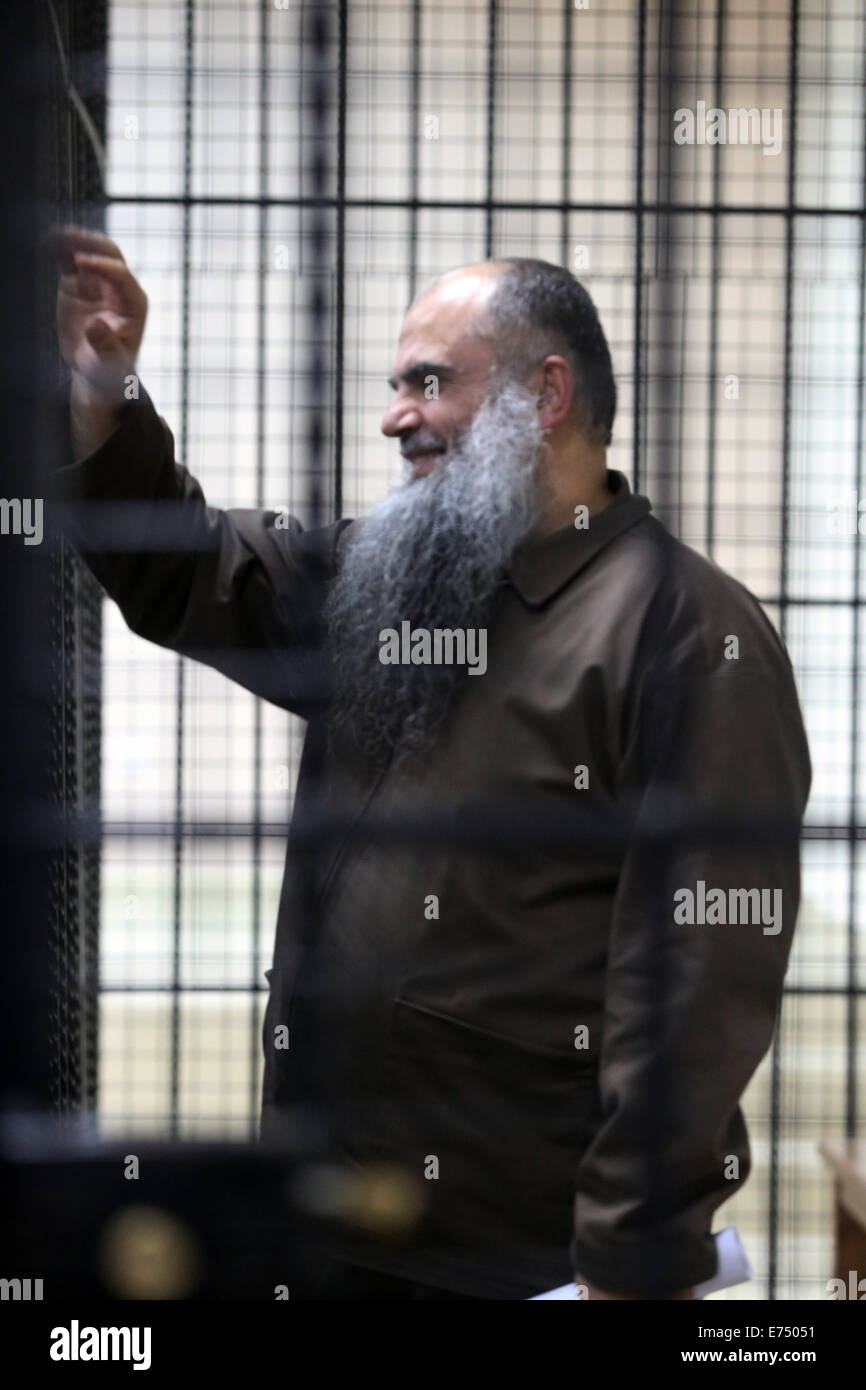 Amman, Jordan. 7th Sep, 2014. The radical cleric Abu Qatada, who was ...