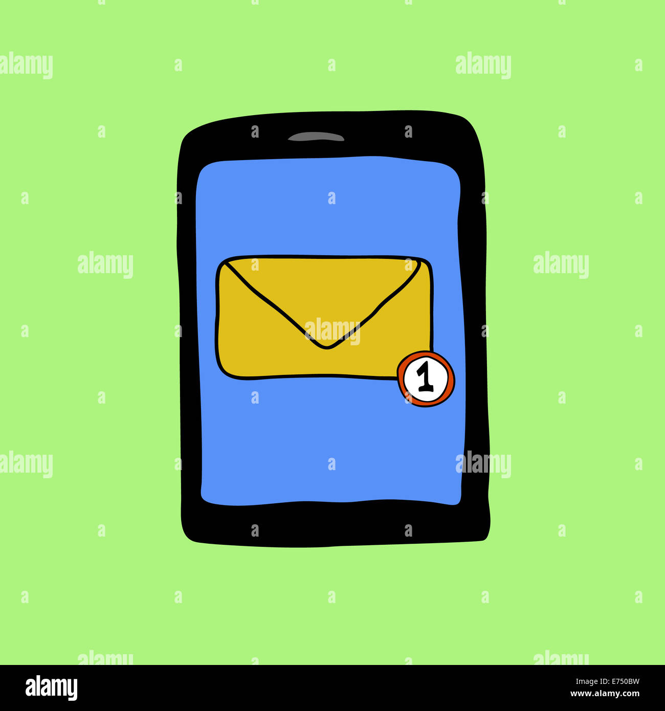 Computer doodle cartoon draw hi-res stock photography and images - Alamy