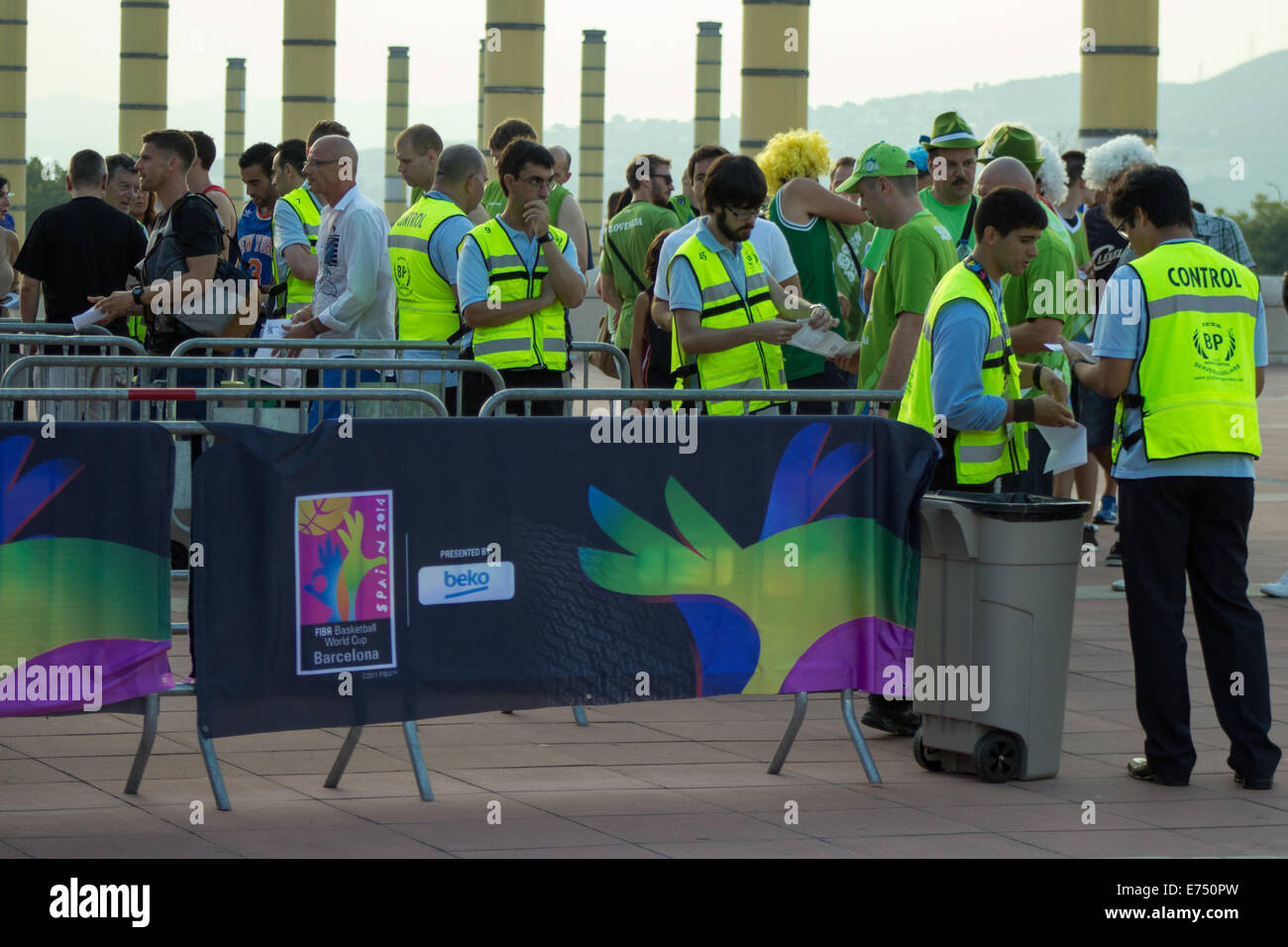 Entrance to stadium at Barcelona World cup before match Round of 16 ...